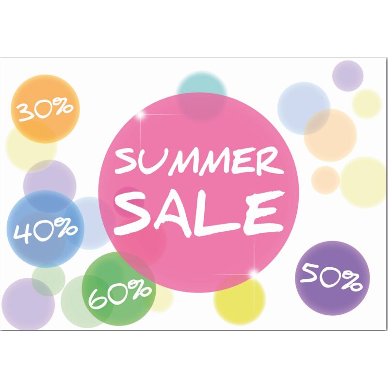 Poster Plakat - SSV Summer Sale - Querformat DIN A2 - 42 x 59,4 cm, 7,95