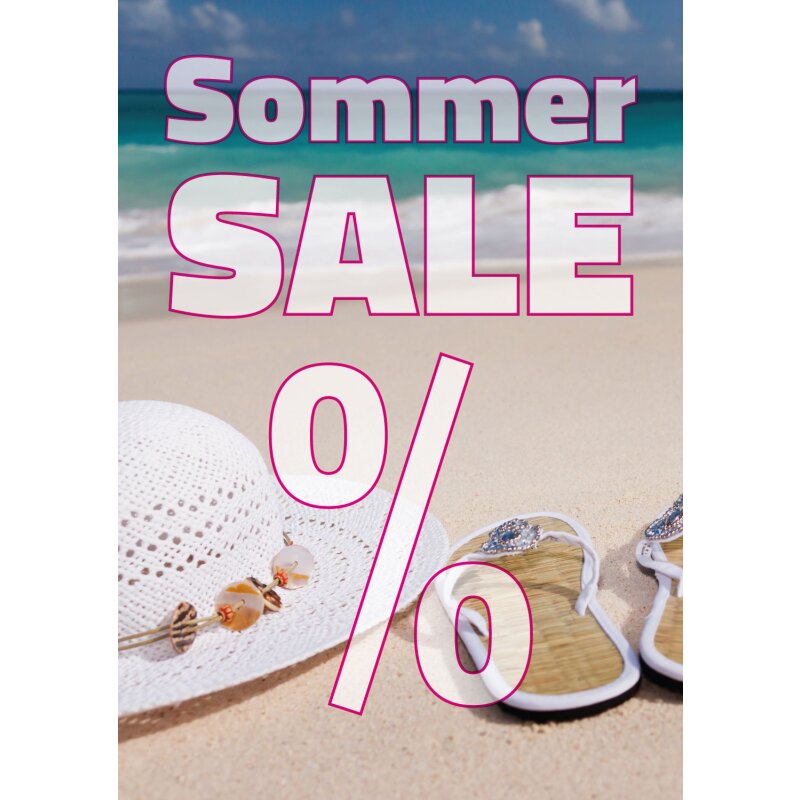 Poster Plakat - SSV Sommer SALE %, 7,95