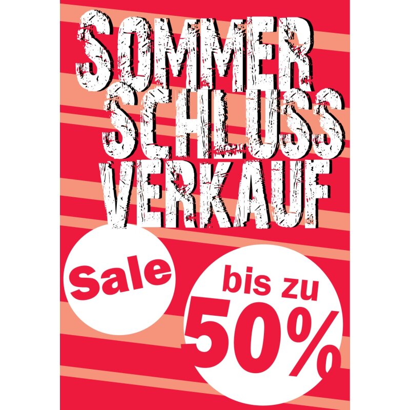 Poster Plakat - SSV SALE bis 50%, 7,95